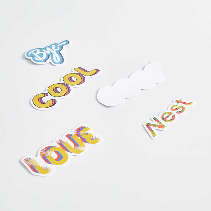 UV Resistant Custom Adhesive PVC Logo Sticker Waterproof Vinyl Die Cut ...