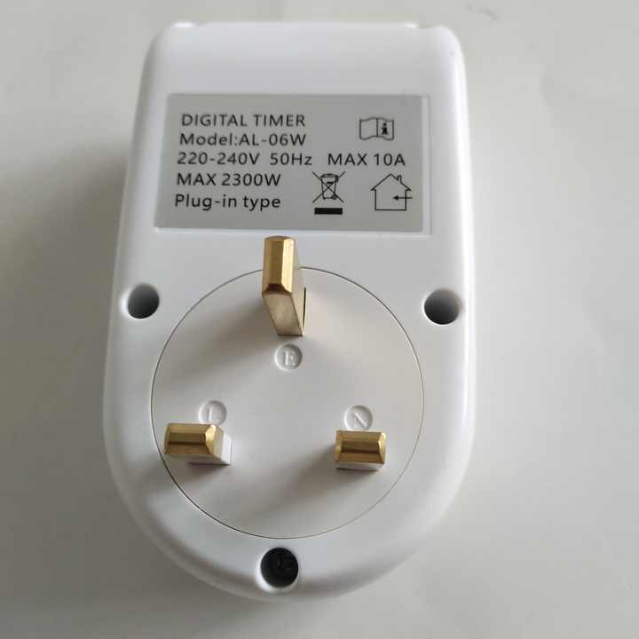 Digital Time Switch Timer with UK Socket - Weekly Programmable