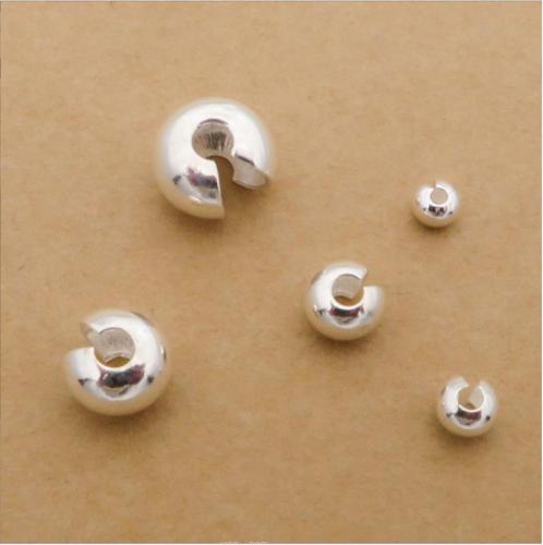 Twist Crimp Beads - 18K Gold Plated & Sterling Silver