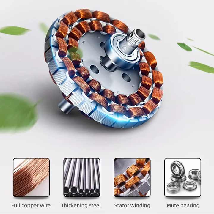 Low Noise Indoor Retractable Silence Electric 42 Inch 3 Abs Blades ...