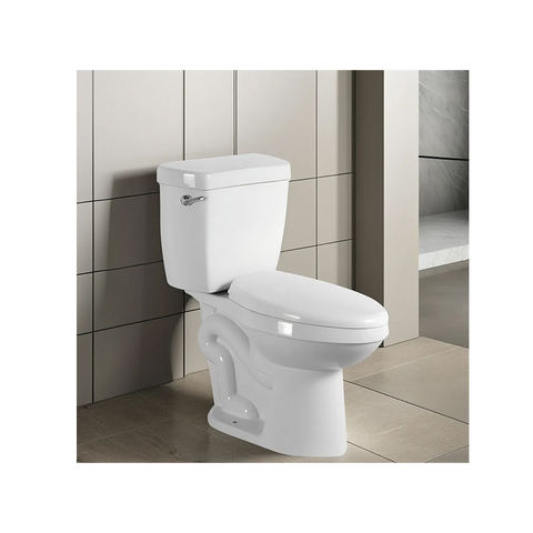 Gold Ceramic Toilet - Modern S-Trap Design for Bathrooms
