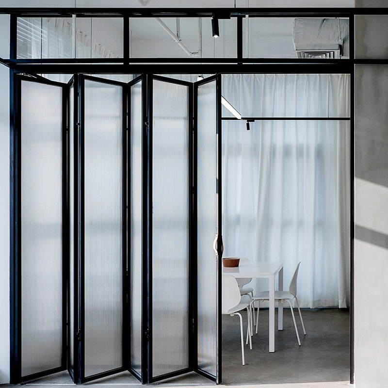 Vertical Folding Doors - Modern Aluminum Glass Bifold System