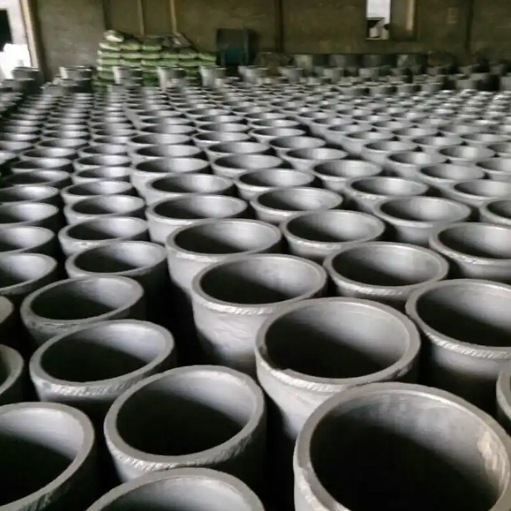 High Purity Polished Graphite Crucible with Lid 1kg 2kg 3kg High ...