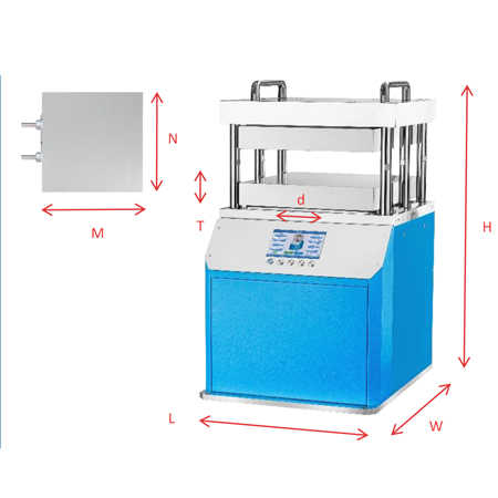 Lab 50T Large Automatic Hydraulic Laminating Hot Press with 400*400mm ...