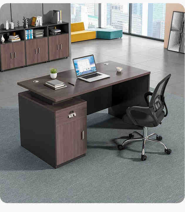 1400*700MM Vertical Employee Office Desk With 3 Drawers Comfortable ...