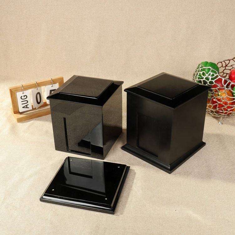 Factory Customized Pet Caskets Urns MDF High Gloss Wooden Urn Box with ...