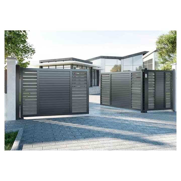 Courtyard Entrance Door With Automatic Intelligent Operator Main Gate ...