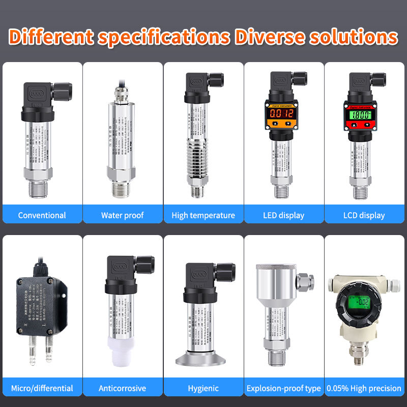 Pressure Transmitter Pressure Sensors Types Fluid Pressure Sensor ...