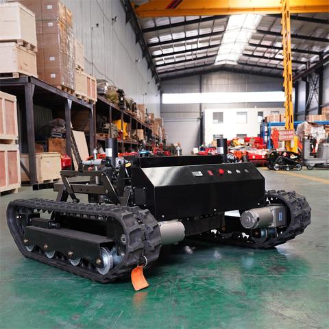 Rubber Crawler Robot Lawn Mower - Intelligent & Efficient