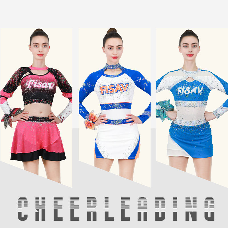 Custom Logo Adult Cheerleading Uniform Raglan Sleeve Teamwear Moisture ...