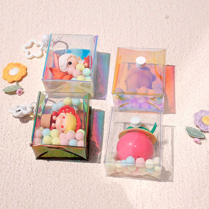 Transparent Phantom PVC Keychain Jewelry Organizer Thicken Display Doll ...