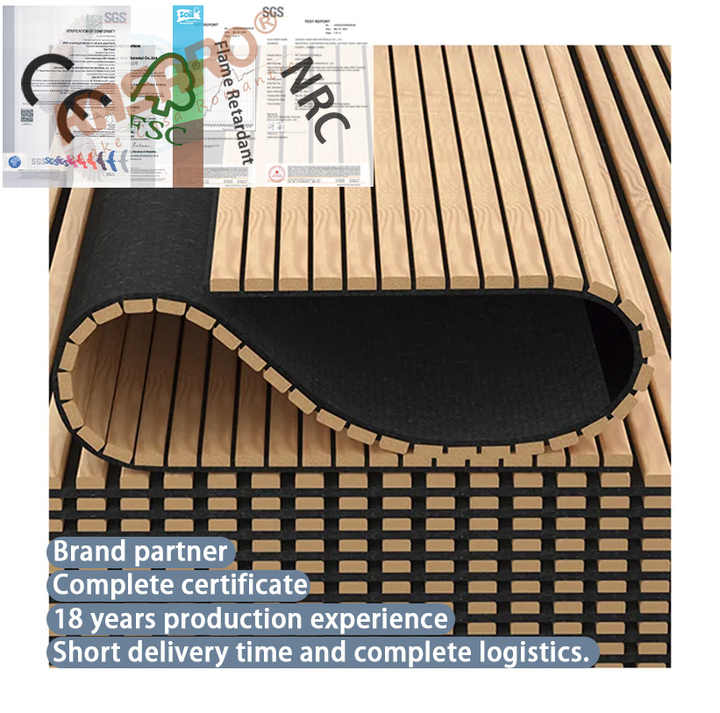 KASARO MDF Felt Curved Design Sound Absorbing Wall Panels