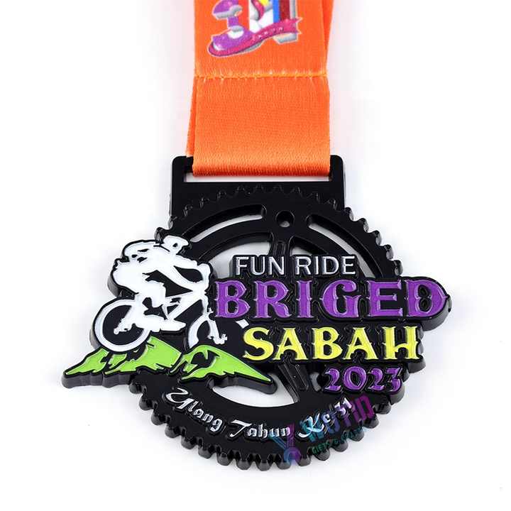 Custom 3D Bicycle Race Metal Sport Medals - Durable & Unique