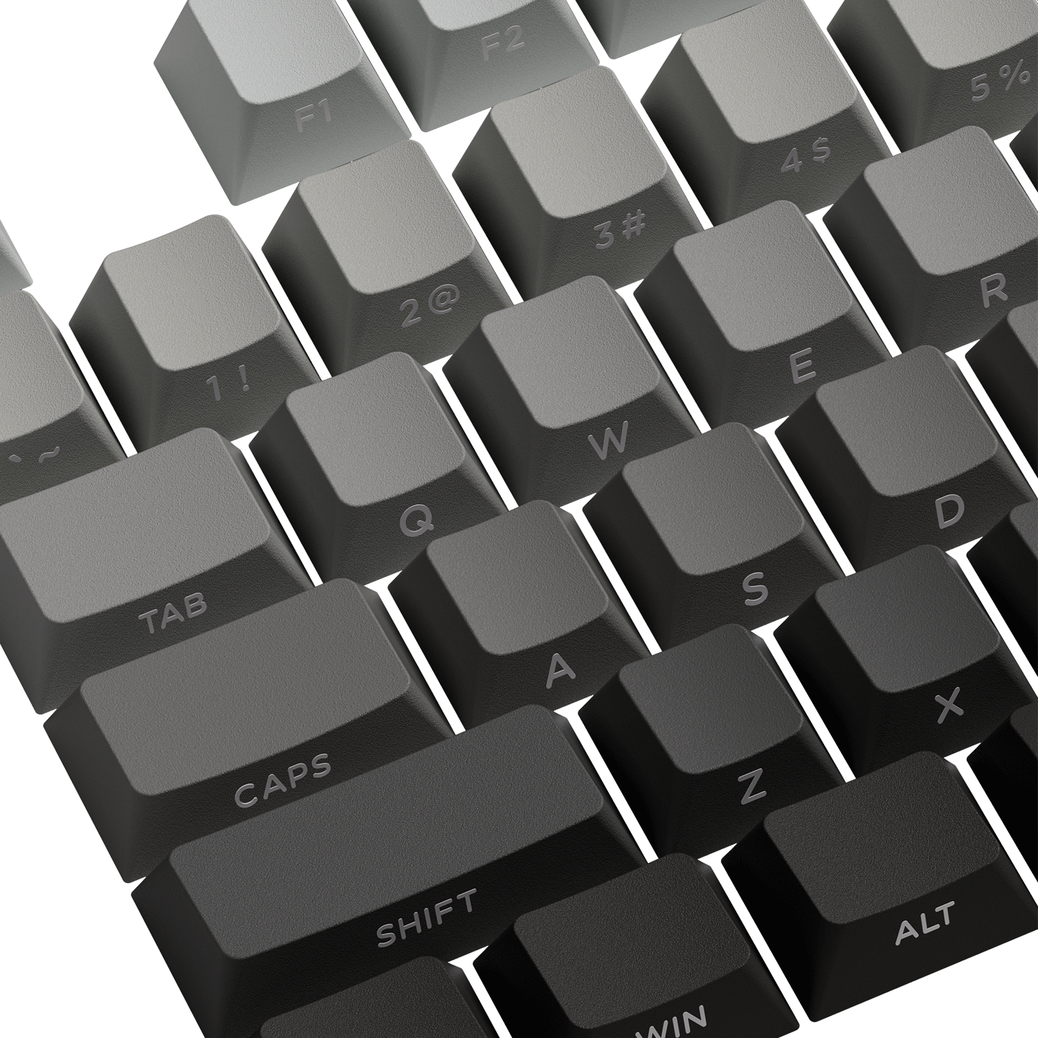 Profesyoneller İçin Üstün mor siyah degrade keycaps ile Yazma ...