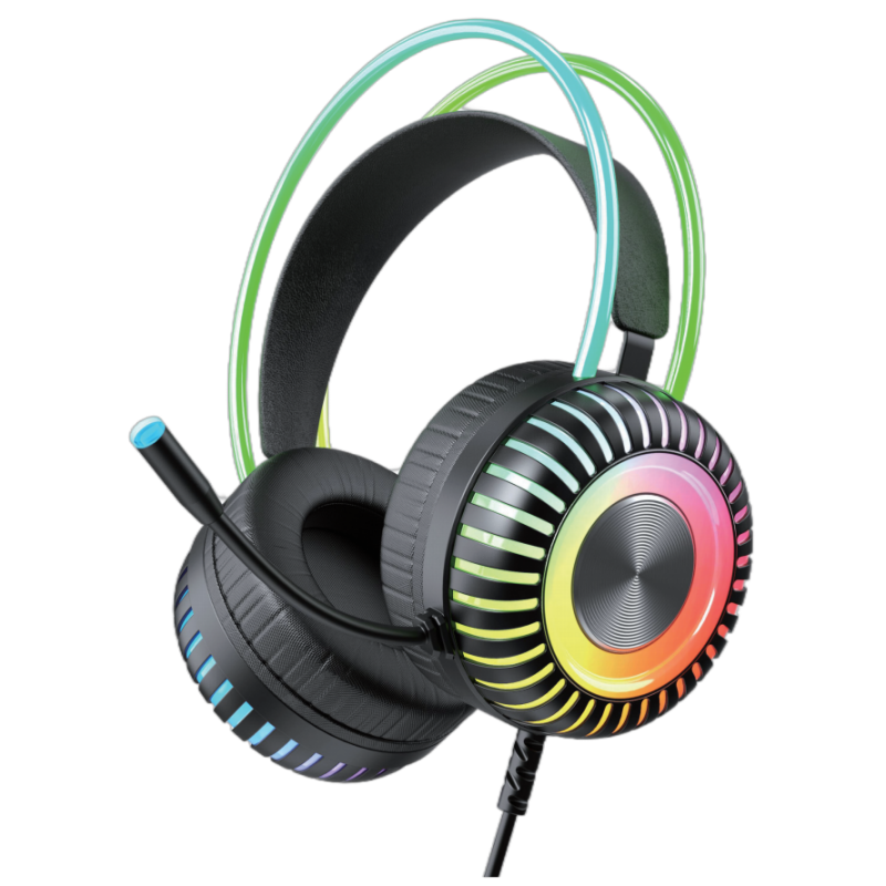 Wired Over Ear Gaming Headset Noise Cancelling With Mic USB Connector ...