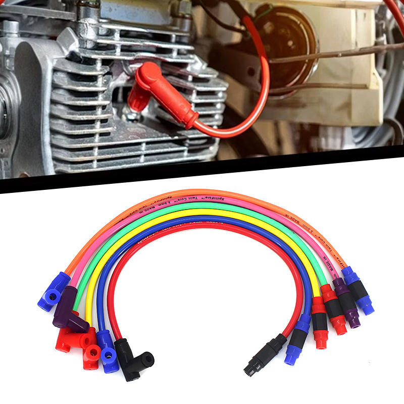 YiQiao Universal High Voltage Line Ignition Coil Spark Plug Wire ...