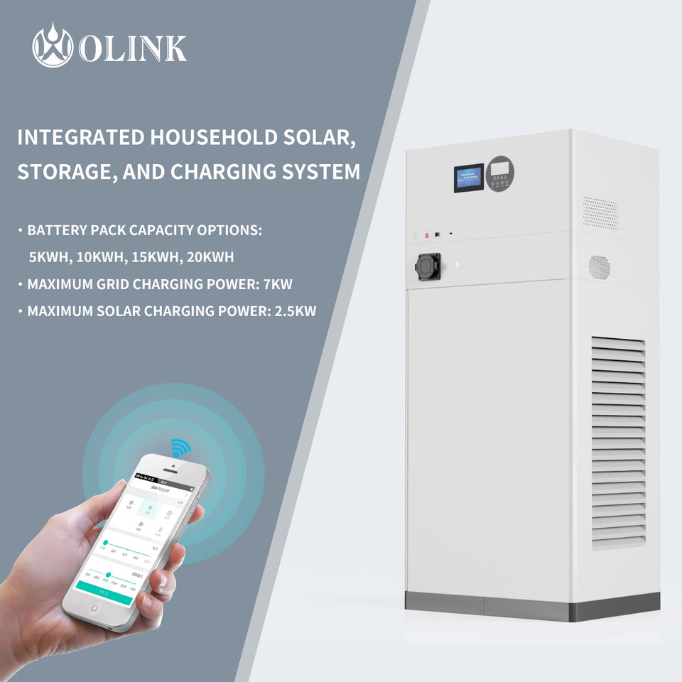 Olink Hot Home 5KWh Stackable Solar Energy Storage Charging Integrated ...