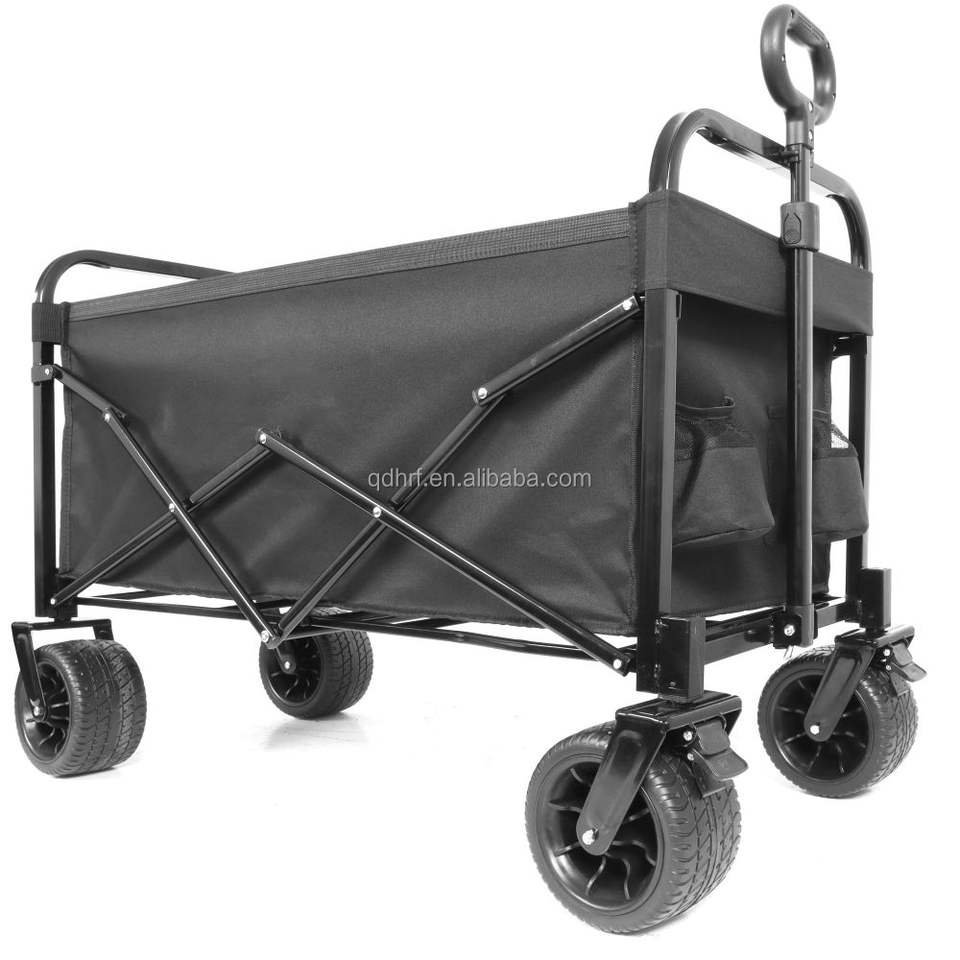 Trolley Cart With Wheels 360° Rotating Wheels Adjustable Handle ...