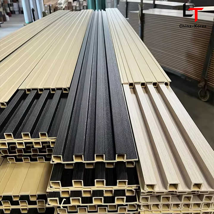 Waterproof Outdoor Decoration Wpc Wall Cladding Panel groove Exterior Wood Plastic Composite ...