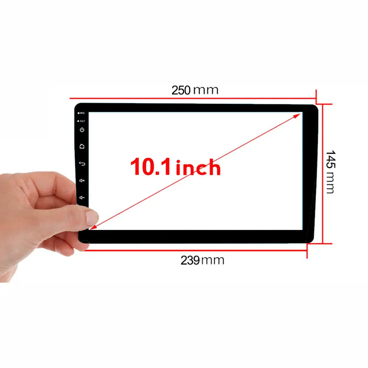 229*129*217 Car Tempered Glass - Universal 9 Inch Protection