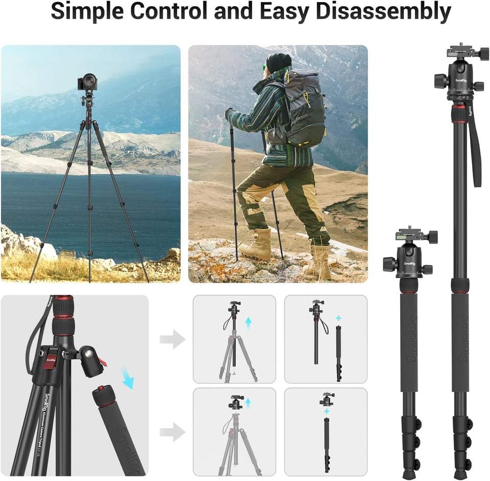 For Universal Compatible Adjustable Height 16"-71" Foldable Aluminum ...