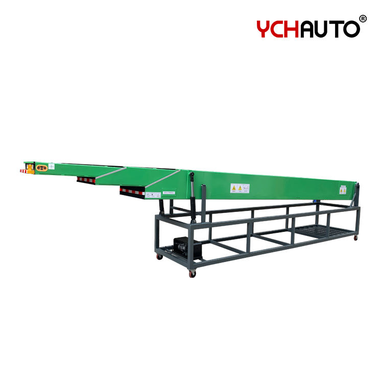 Hydraulic Telescopic Belt Conveyor Mobile Tire Unloader for Container ...