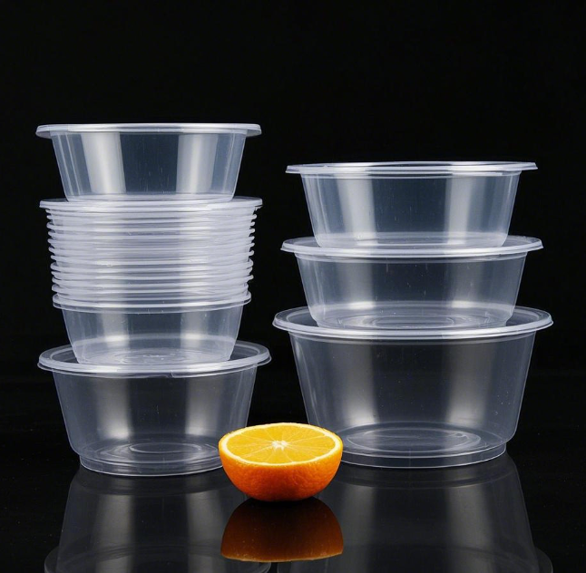 Wholesale 2000ml & 2500ml Transparent Round PP Containers - Disposable ...