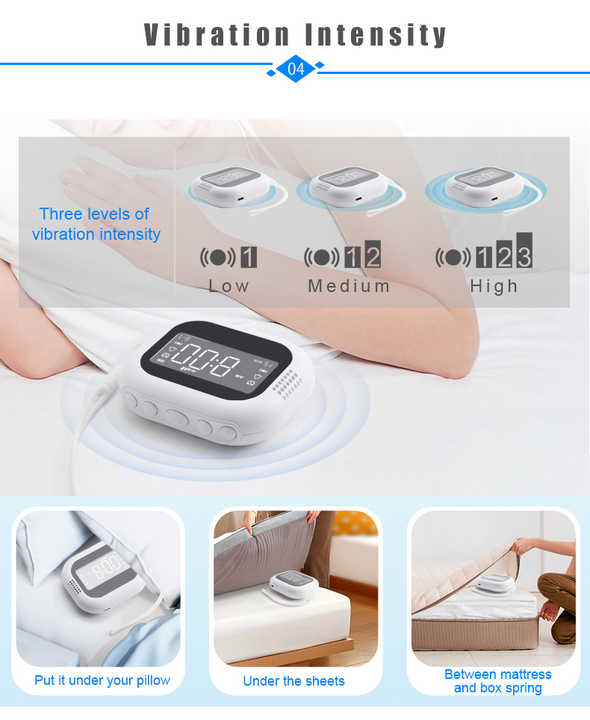 Portable Vibration Clock - Perfect for Heavy Sleepers