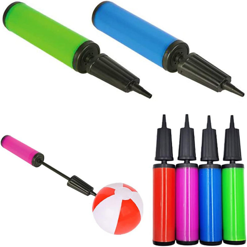 Balloon Pump Manual Air Hand Pump Single Nozzle Reusable Multi Color ...