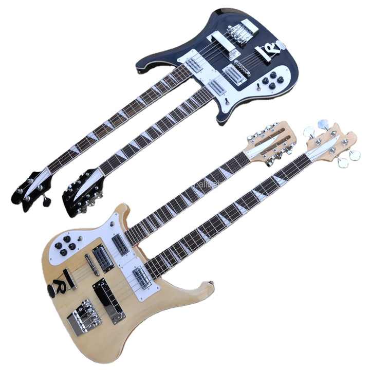 Flyoung Left Handed Double Neck 4 + 12 Strings Guitar