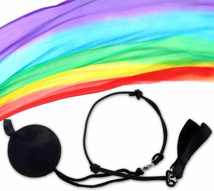 Adult Size Dance Silk Veil Poi Ball Streamer Throw Ball Stage Props