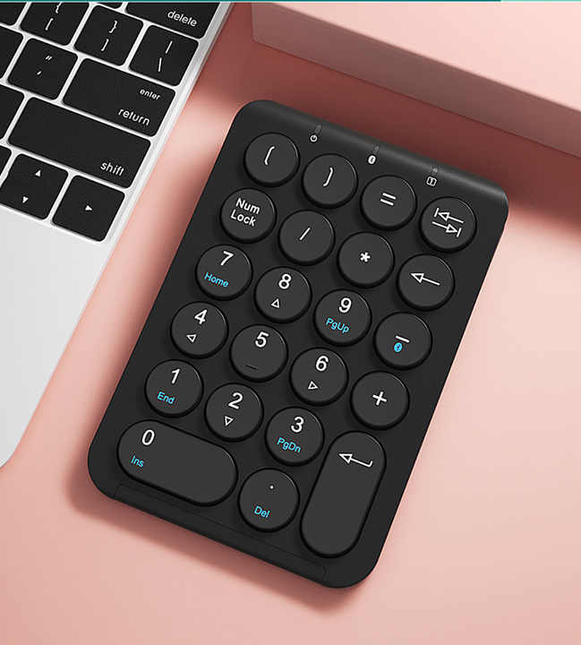 Portable Number Pad - 22 Keys BT Numeric Keyboard