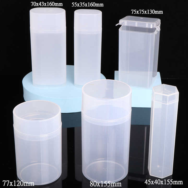 YUZMEI Plastic Case Square Empty Mini Clear Plastic Storage Clear Small ...