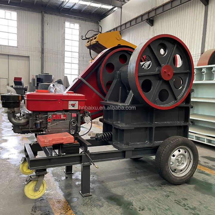 Mobile Tire Diesel Powered Pebble Construction Waste Jaw Crusher 10 ...