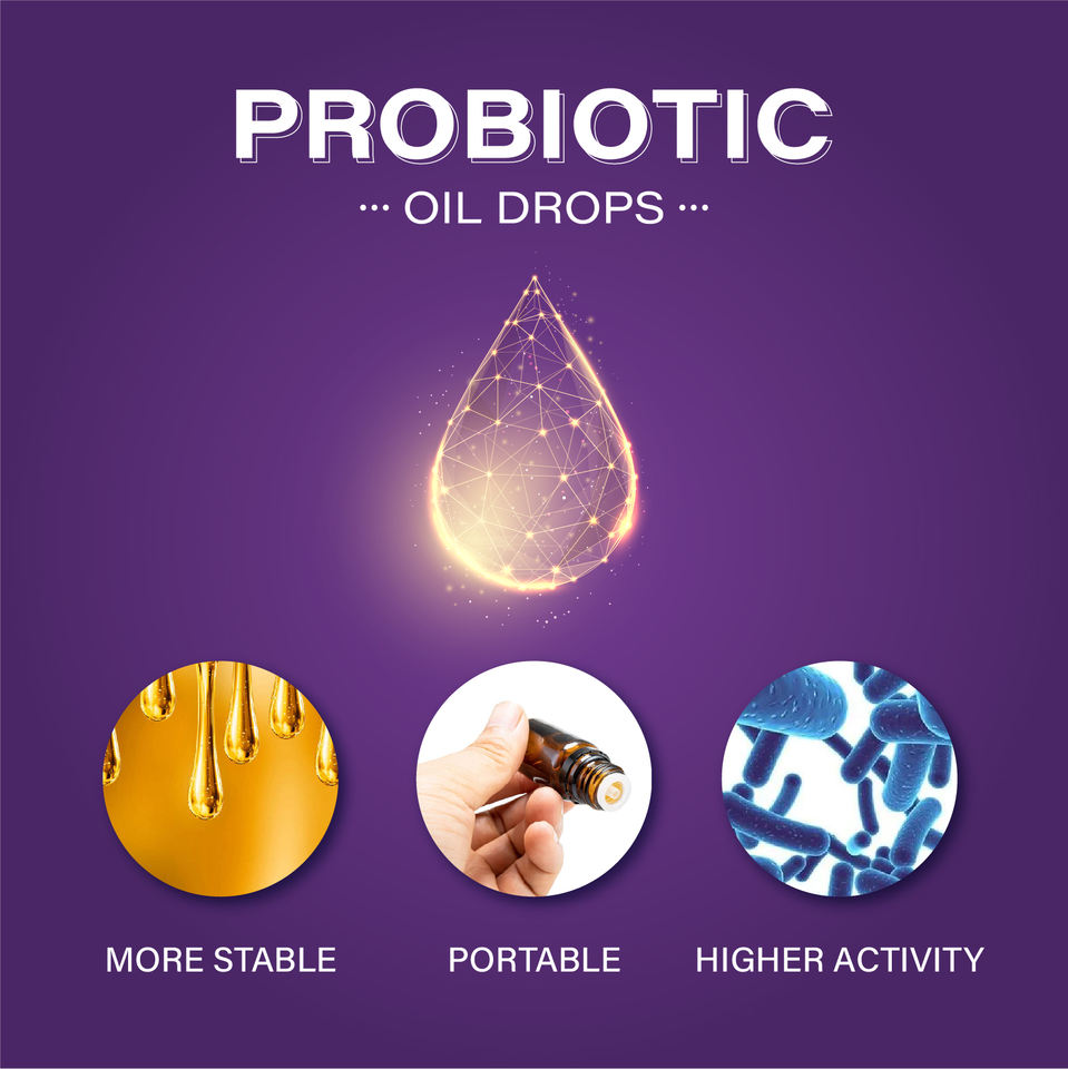 Private Label Probiotic Oil Drops Digestive Comfort & Intestinal Health ...