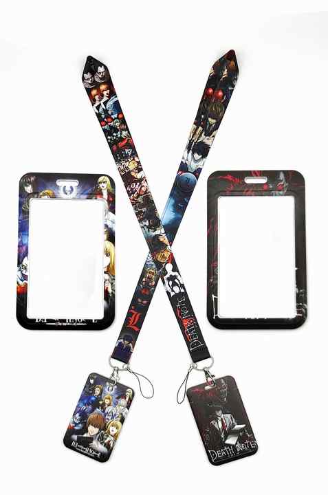 Death Note Manga Anime Series Light Character Lanyard With ID Badge ...