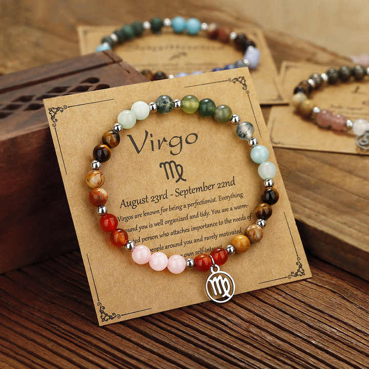 Stainless Steel Charm Bracelets Wholesale - 12 Constellations Healing ...