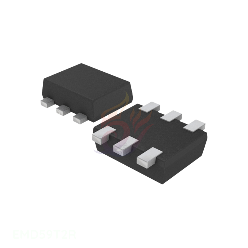 EMD59T2R In Stock TRANS NPN/PNP PREBIAS 0.15W EMT6 SOT-563, SOT-666 ...