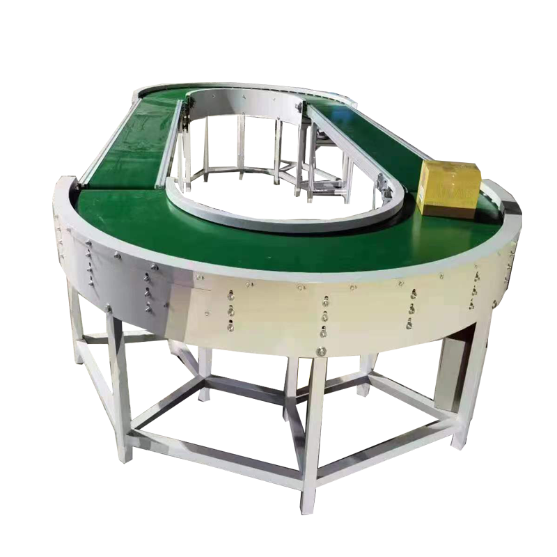 2025 Pvc Belt Conveyor with 90-degree and 80-degree Turn in Circular ...