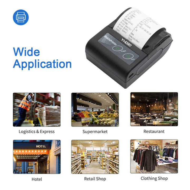 Portable Mobile USB Bluetooth Wireless Ticket Printer Imprimante Thermique 58mm POS Thermal ...