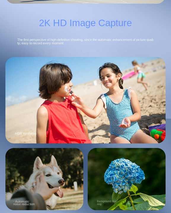 AI Camera Smart Glasses First Person View 1080P Video Recording Hands ...