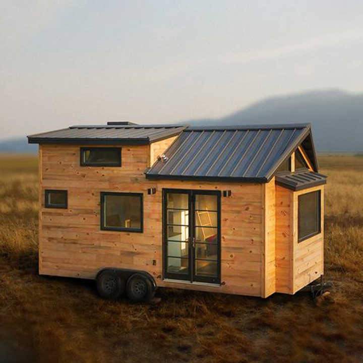 Prefab Modular Wooden Cabins Micro Family Travel Camper Caravan Trailer ...