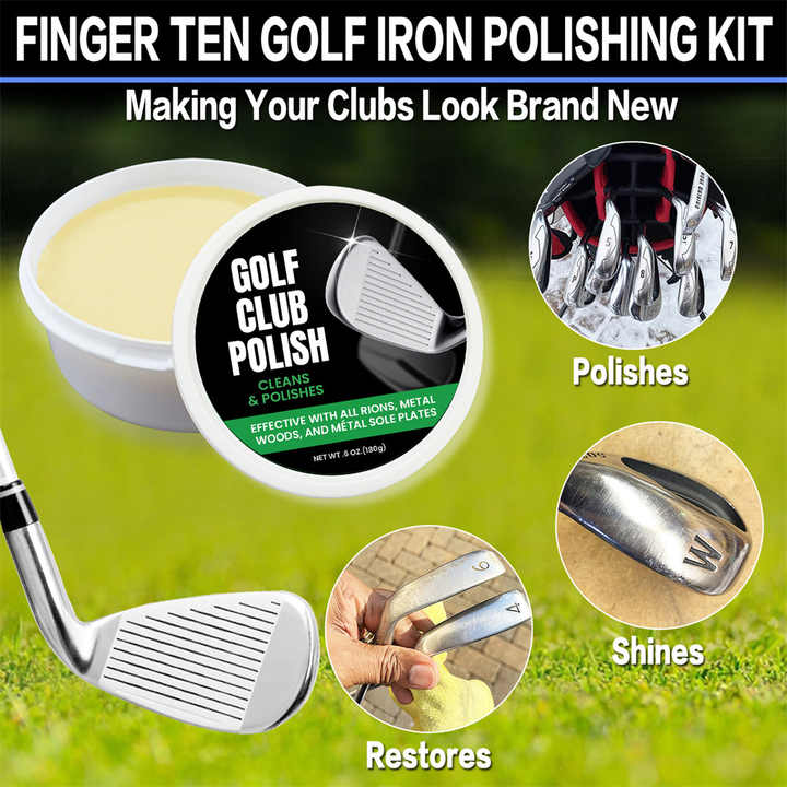 All-in-One Quick-Dry Golf Club Cleaner & Polish Kit for Irons Woods ...