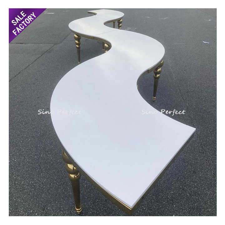 S Shape Banquet Table - Stylish & Durable Dining Solution