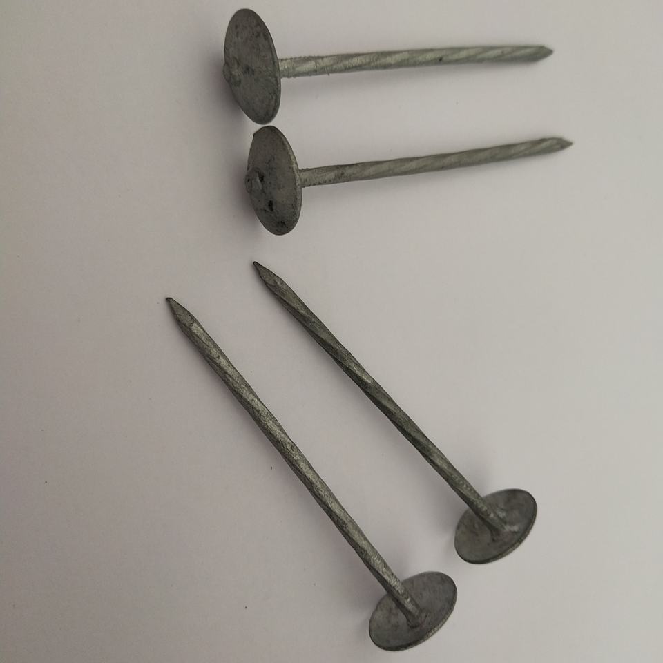 Galvanized Iron Roofing Nail with Cap Head Smooth Shank Grade DIY Model ...