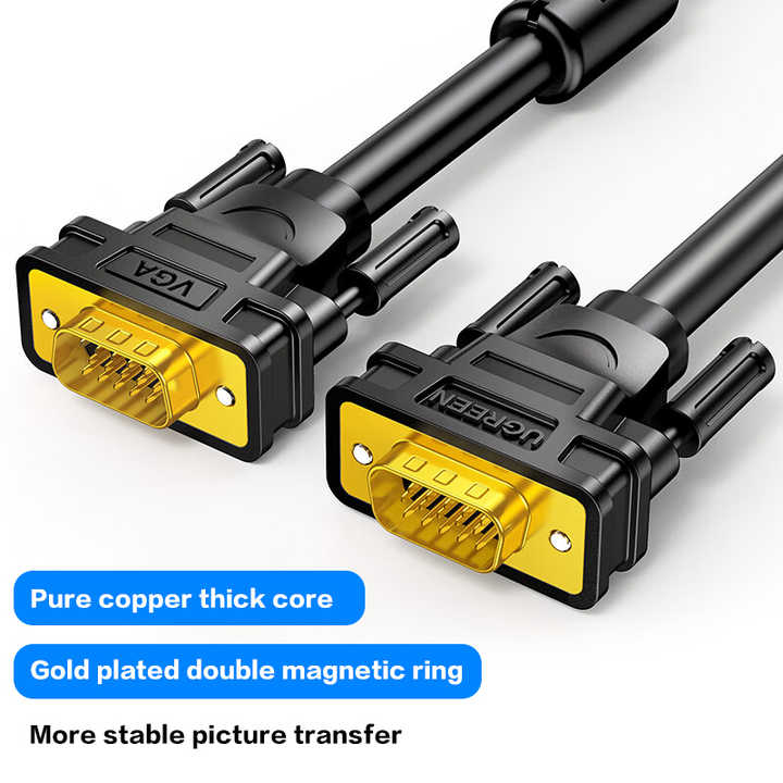 UGREEN VGA Cable Male to Male Digital Video Cable Gold Plated VGA to ...