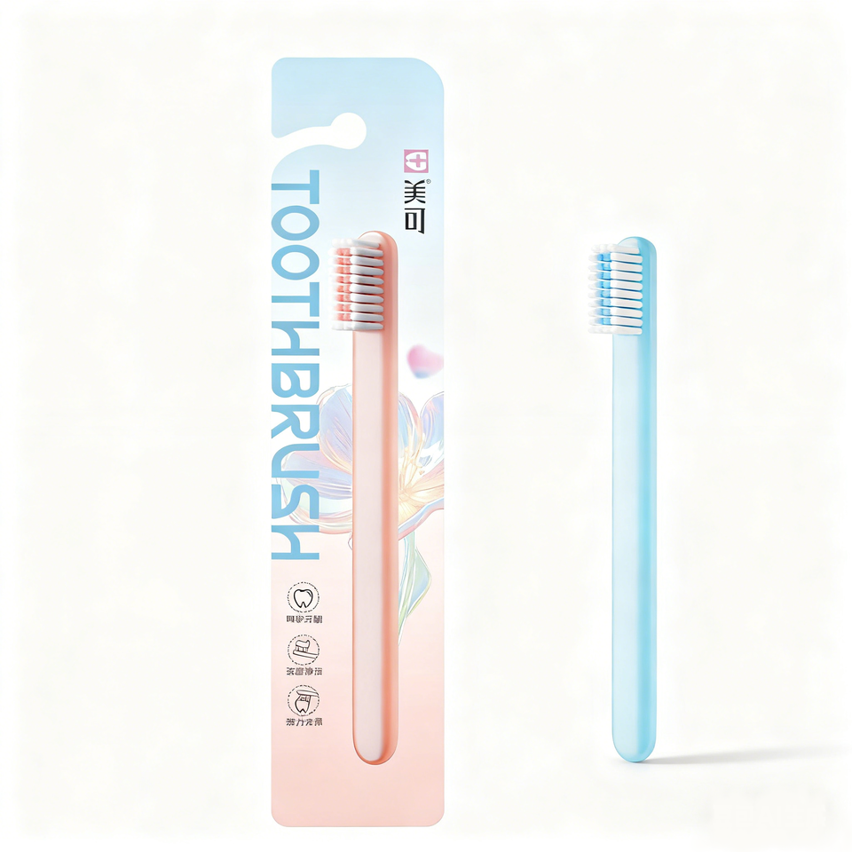 Manual Adult Soft Nylon Toothbrush with Plastic Handle for Ladies ...