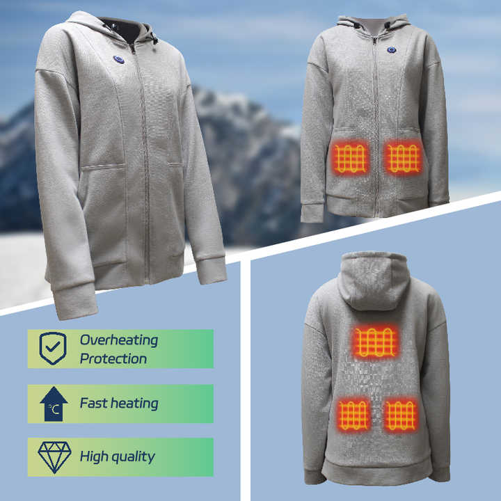 Reactive Softshell Puff Self Heating Work Reversible Rechargeable ...