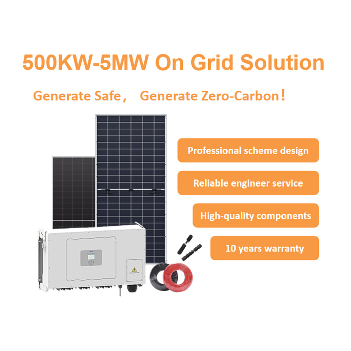 1MW Megawatt Solar System with MPPT Controller 500KW Grid Solar System Mono Solar Panels ...