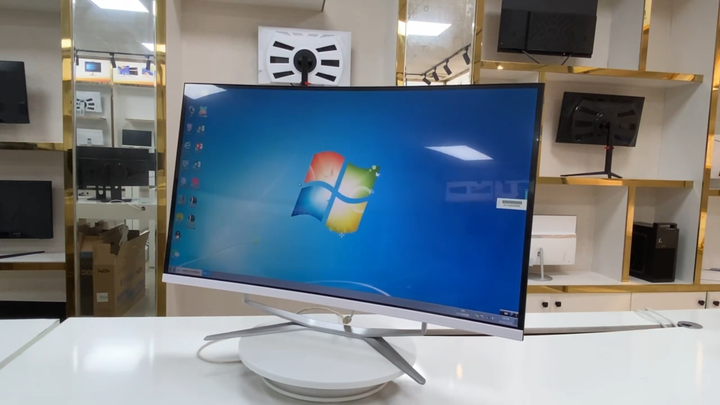 32" Core I7 Pc Gamer I9 Monoblock Curved Monitor Computadora 8GB 16GB ...